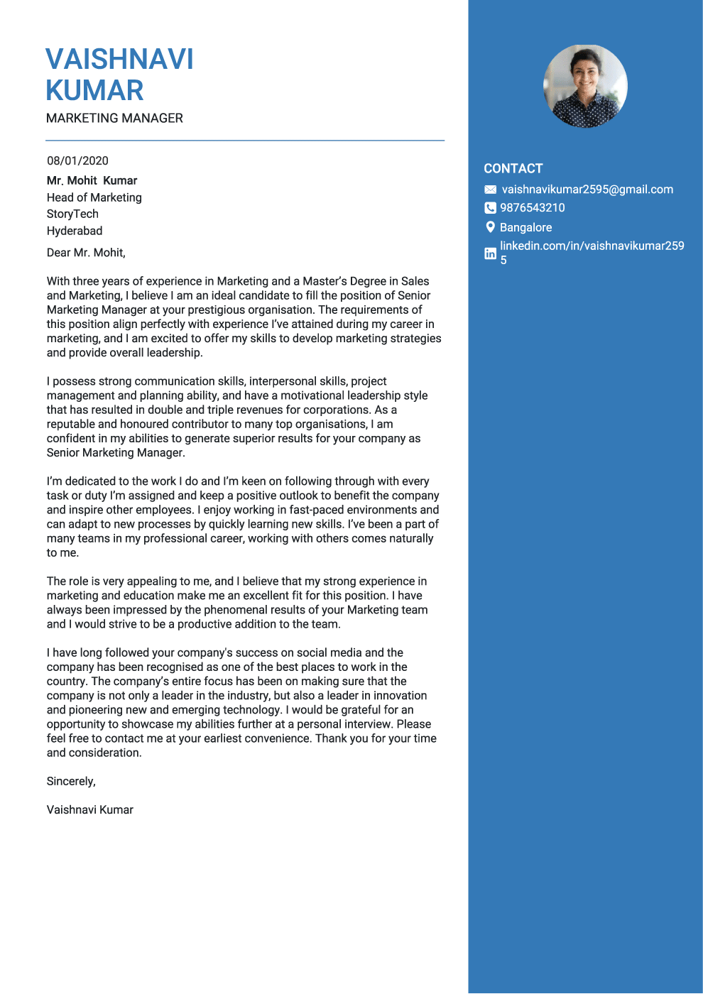 Cover Letter Maker Online - Get Noticed by Employers | Workruit