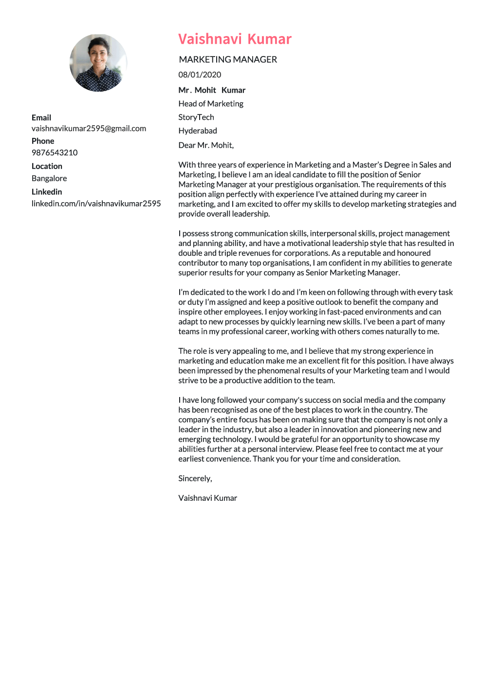 Free Winning Cover Letter Templates for Job Seekers | Workruit