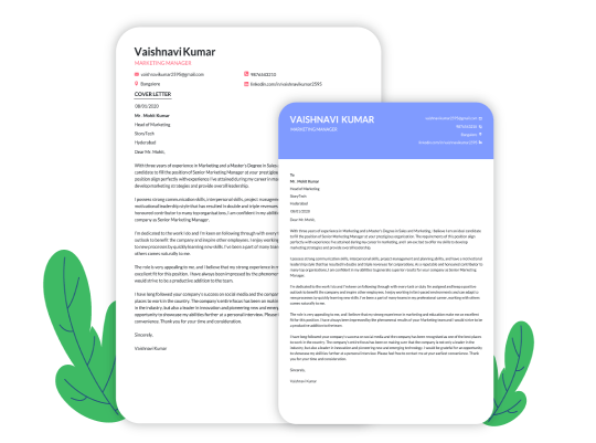 Free Winning Cover Letter Templates for Job Seekers | Workruit