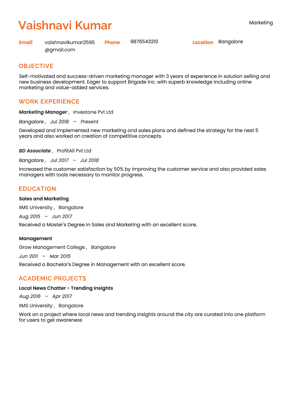 Resume Builder - Create Professional Resume for Free | Workruit